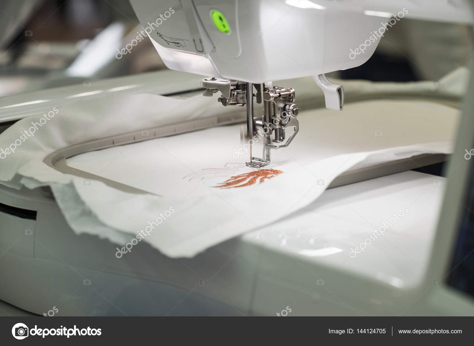 Embroidery machine working ⬇ Stock Photo, Image by © Shebeko #144124705