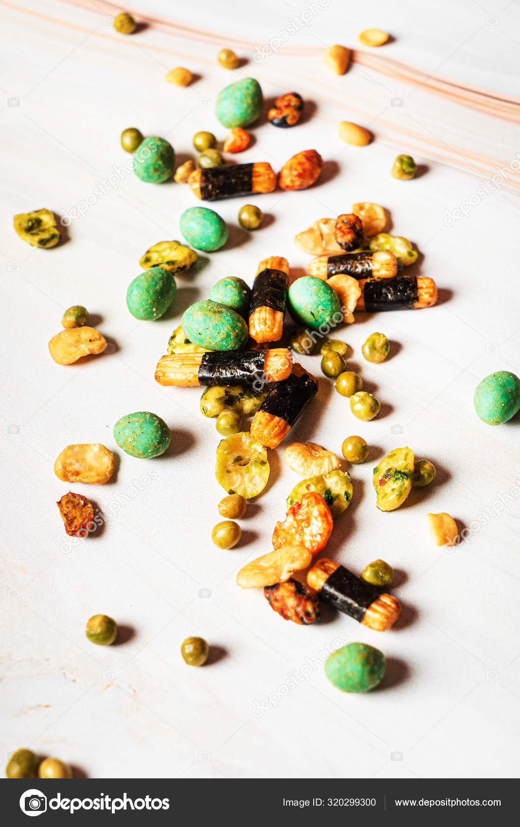 Japanese Snacks Table Top View — Stock Photo © Shebeko #320299300