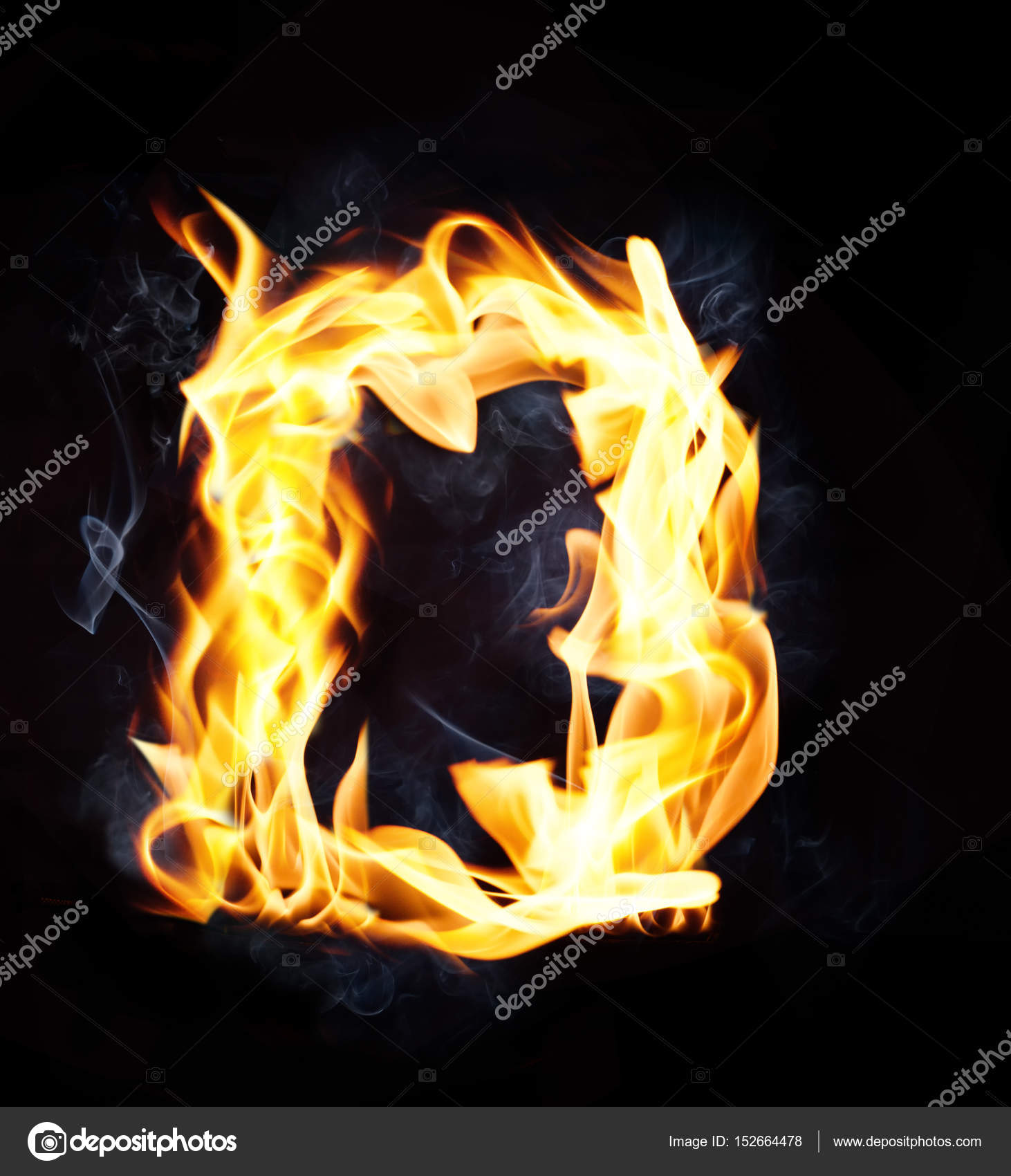 Letter D. Fire and smoke alphabet Stock Photo by ©spaxiax 152664478