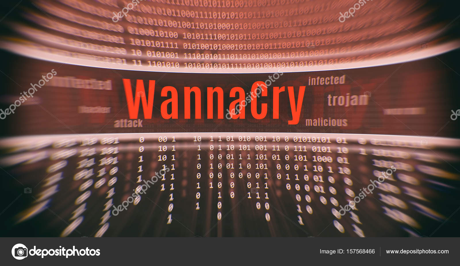 Ransomware attack WannaCry. Cyber attack Stock Photo by ©spaxiax 157568466