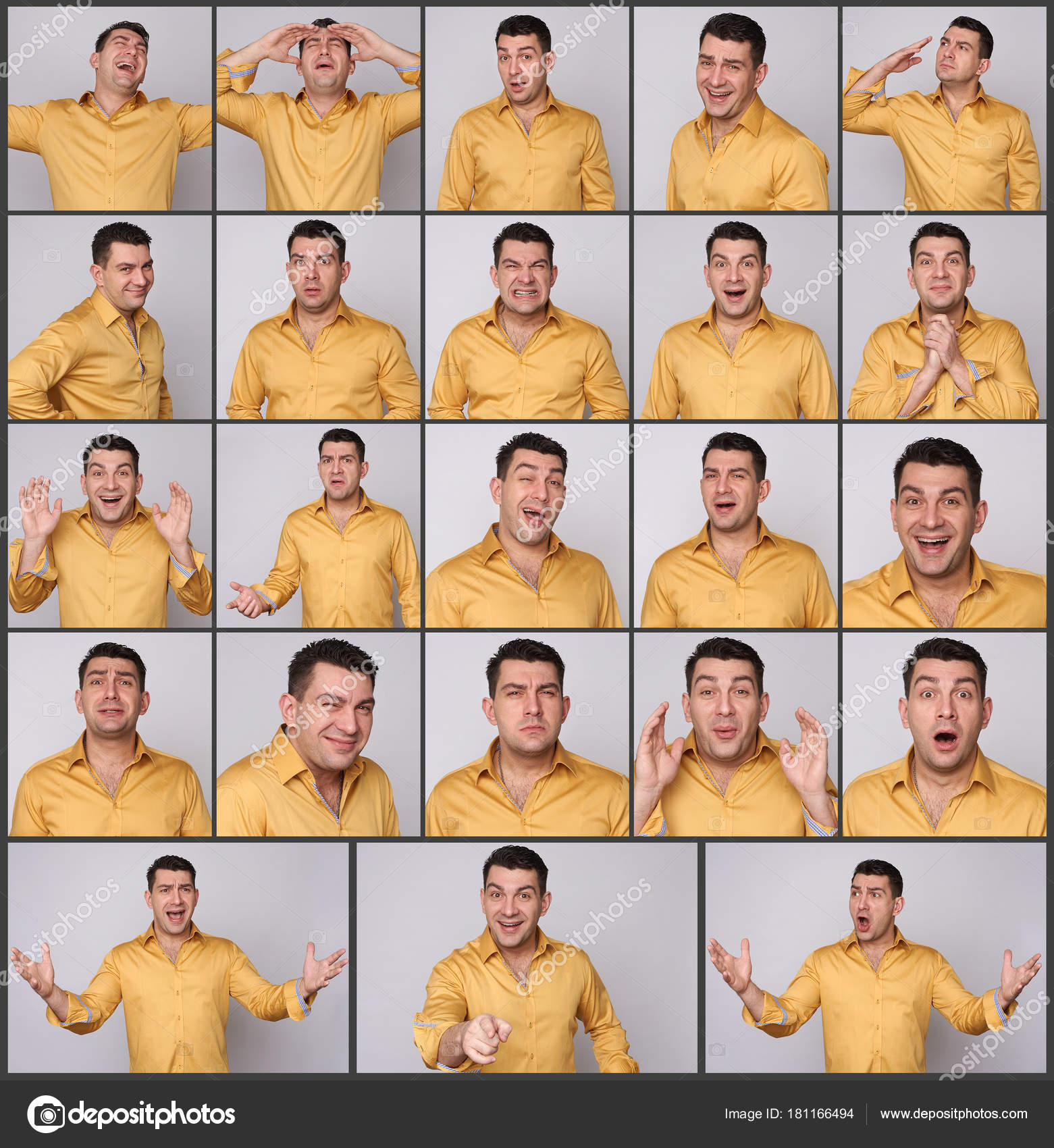 Man expressions set Stock Photo by ©spaxiax 181166494