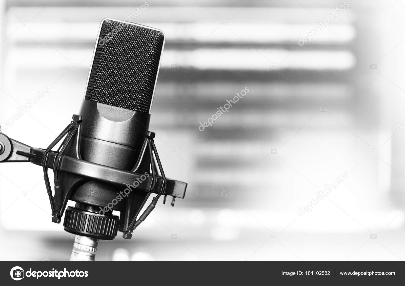 Professional studio microphone Stock Photo by ©spaxiax 184102582 Professional studio microphone Stock Photo by ©spaxiax 184102582