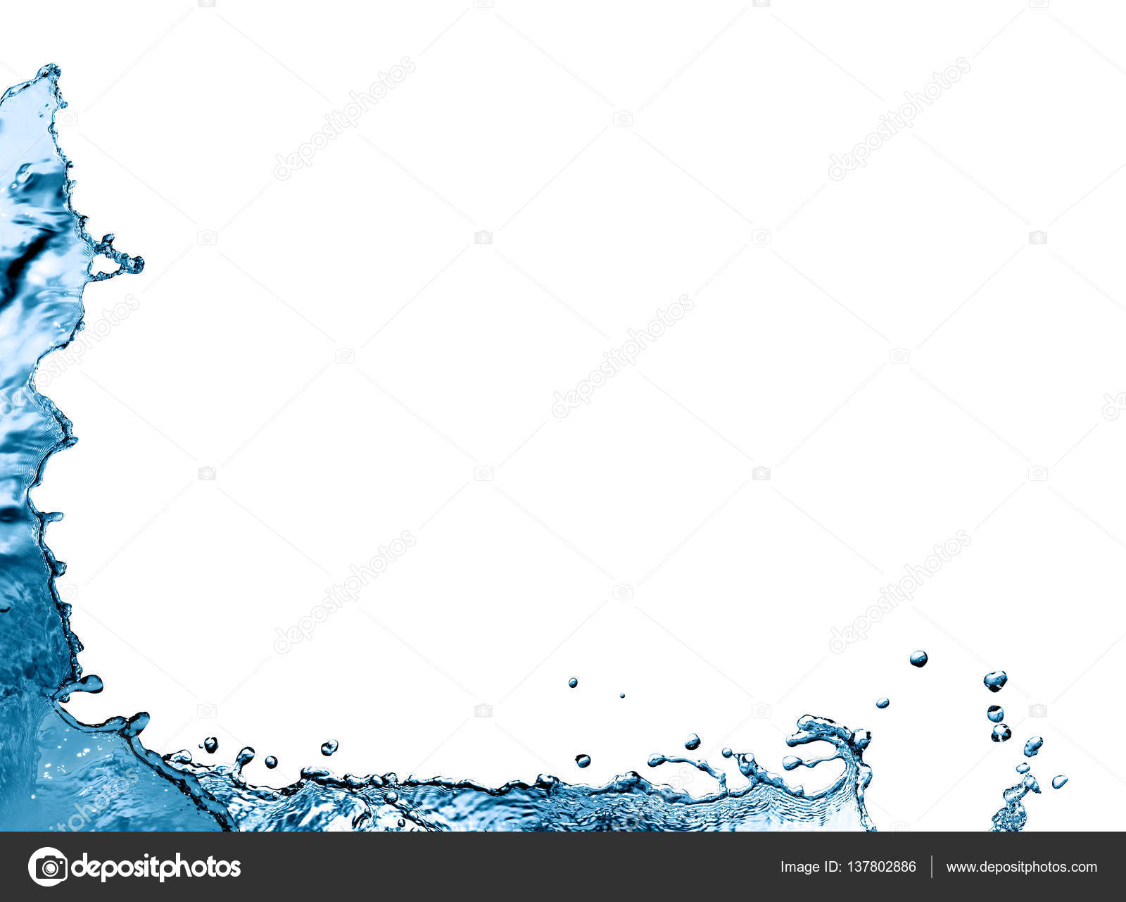 Water Splash Border Stock Photo by ©kvkirillov 137802886