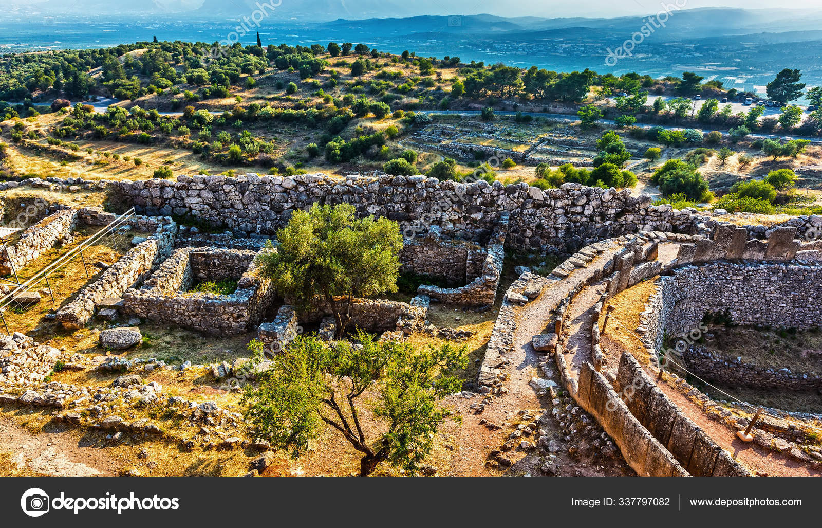 Mycenae Mikines Greece North Eastern Peloponnese Stock Photo by ...