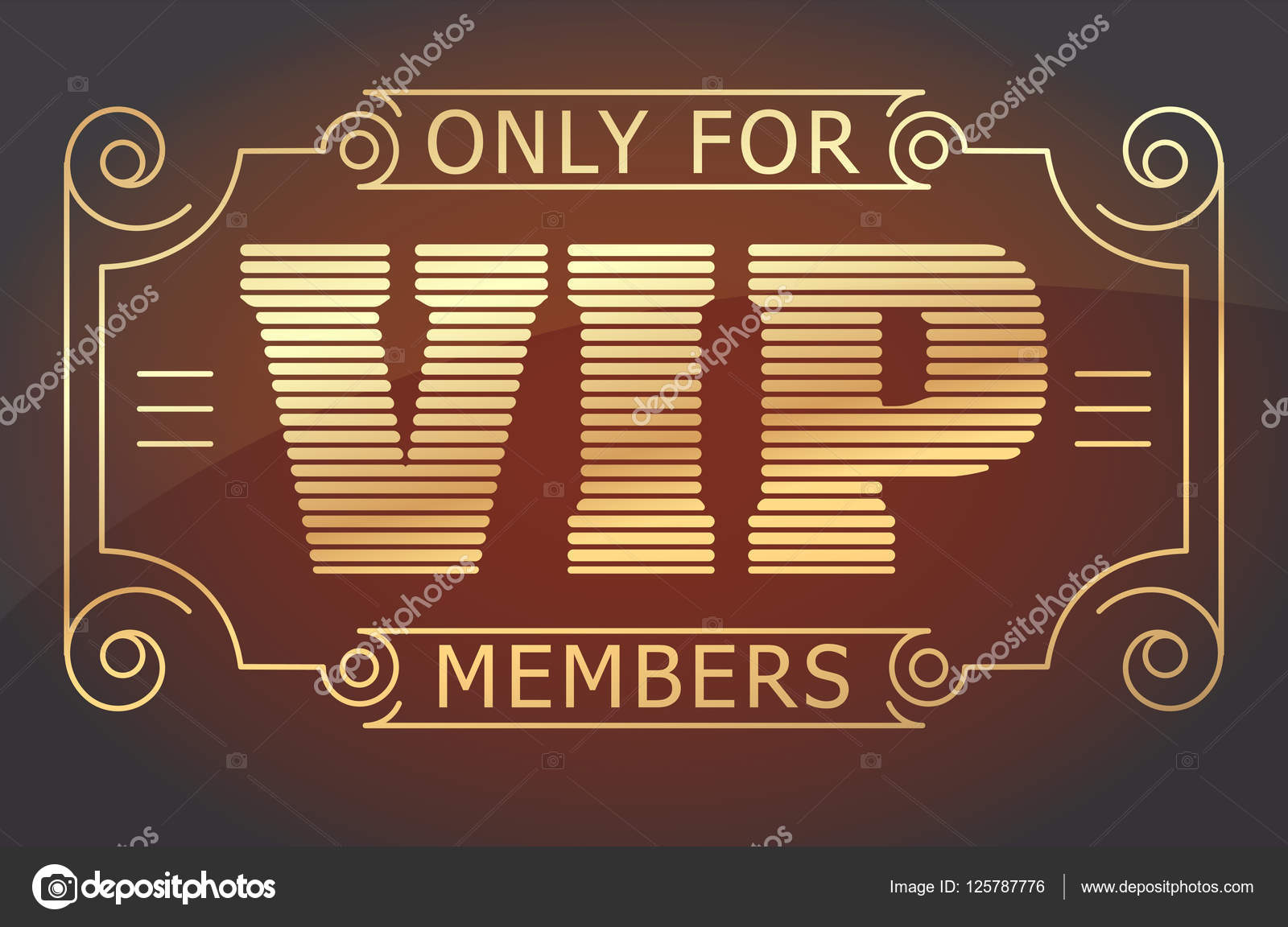 VIP only for members sign Stock Vector by ©antonshpak 125787776