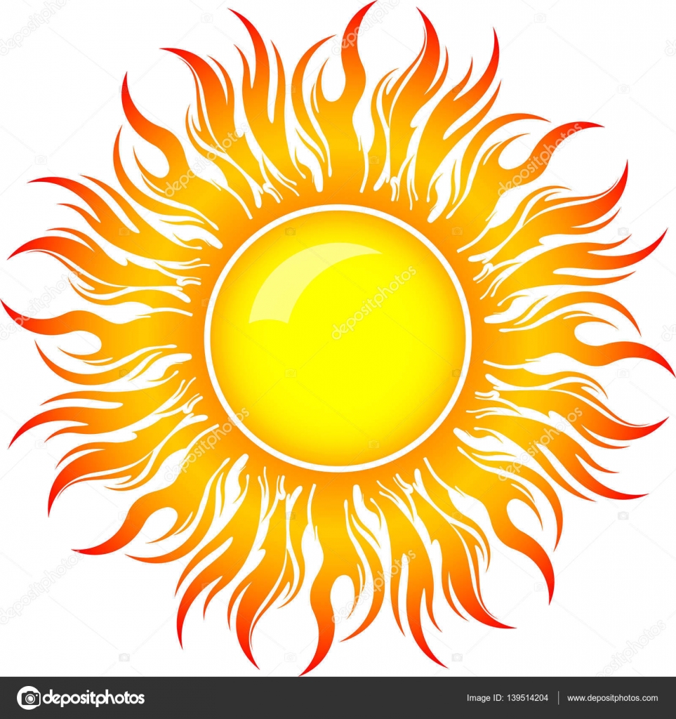 Decorative bright colorful sun symbol — Stock Vector © antonshpak ...