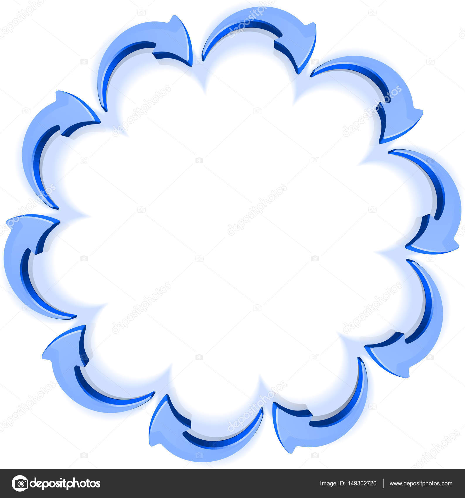 Volume arrows frame with shadow. — Stock Vector © antonshpak #149302720