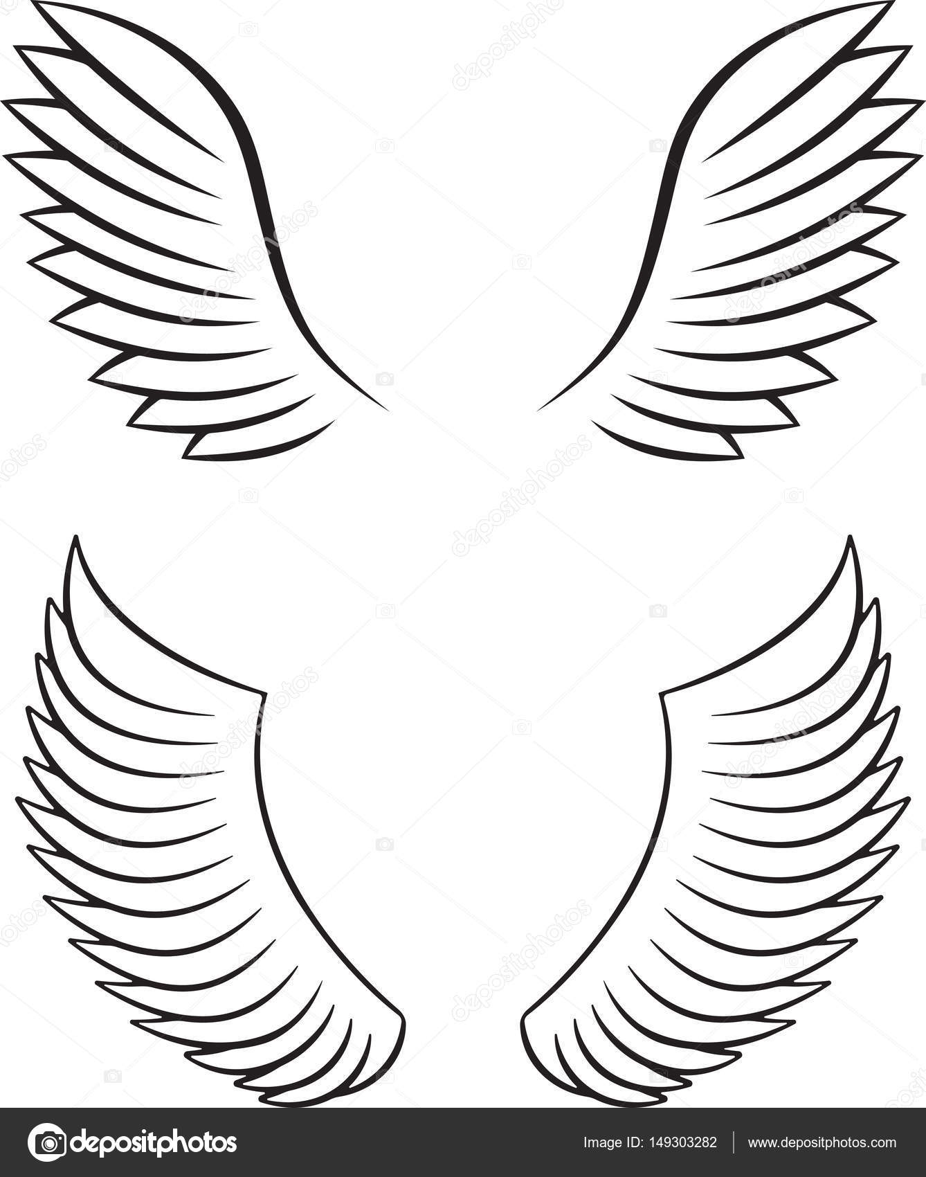 Two pair of wings Stock Vector Image by ©antonshpak #149303282