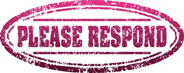 Please respond stamp Vector Art Stock Images | Depositphotos