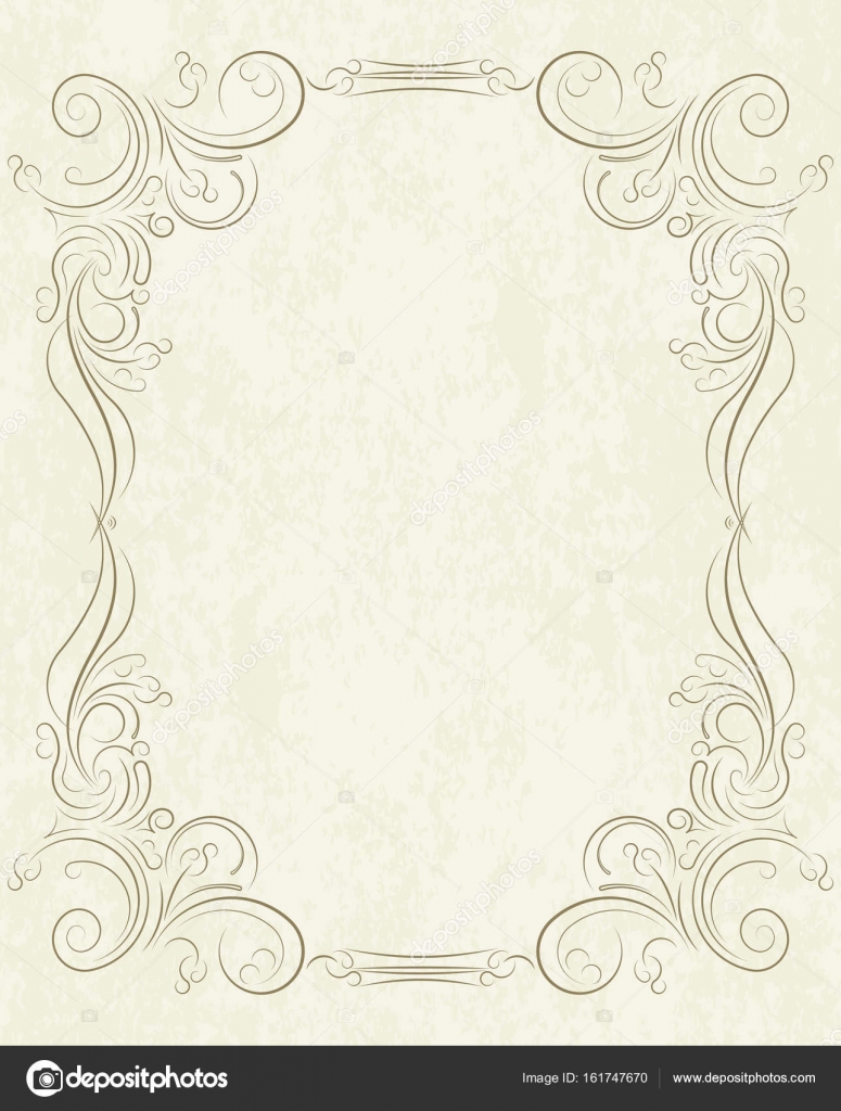 Old frame on aged paper Stock Vector by ©antonshpak 161747670
