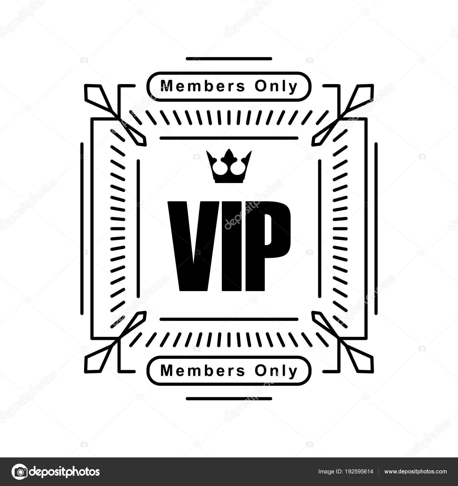 Black Rich Decorated Square Vip Design Crown White Background Vector ...