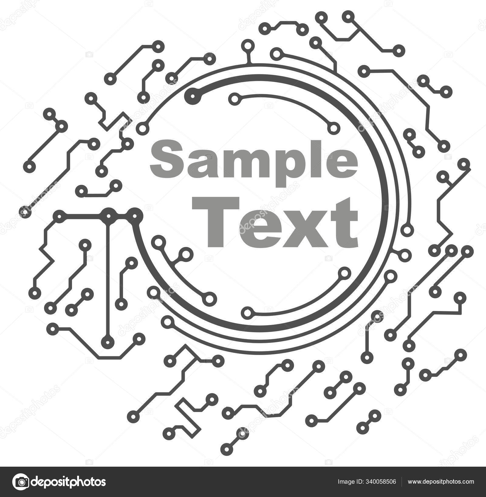 Frame Pcb Layout Style Text Design Stock Vector Image by ©antonshpak ...