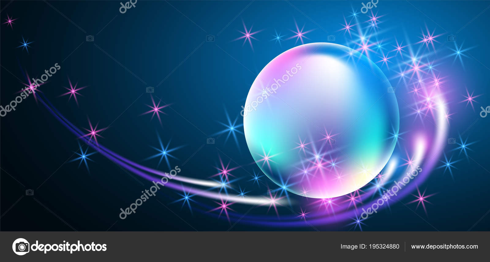 Glowing background with bubbles and salute Stock Vector by ©Marisha ...