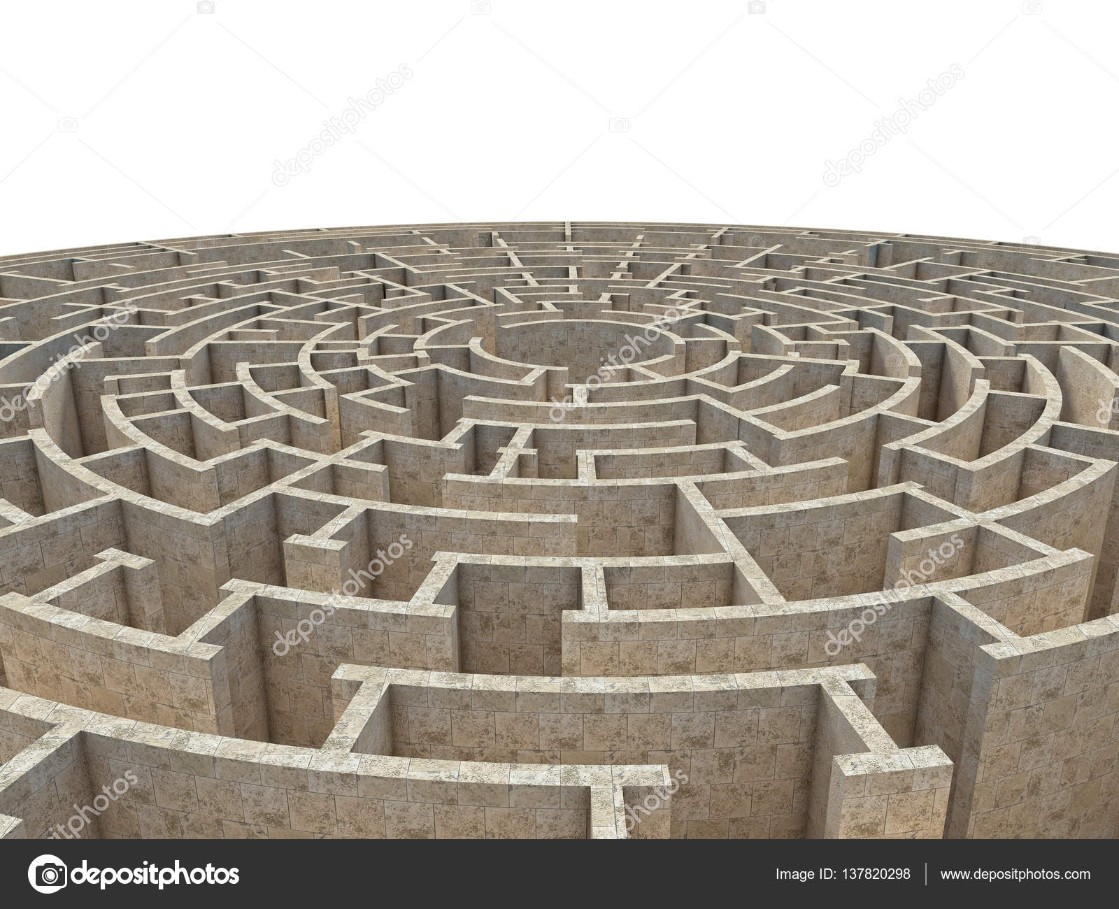 Circular maze 3d Stock Photo by ©jukai5 137820298