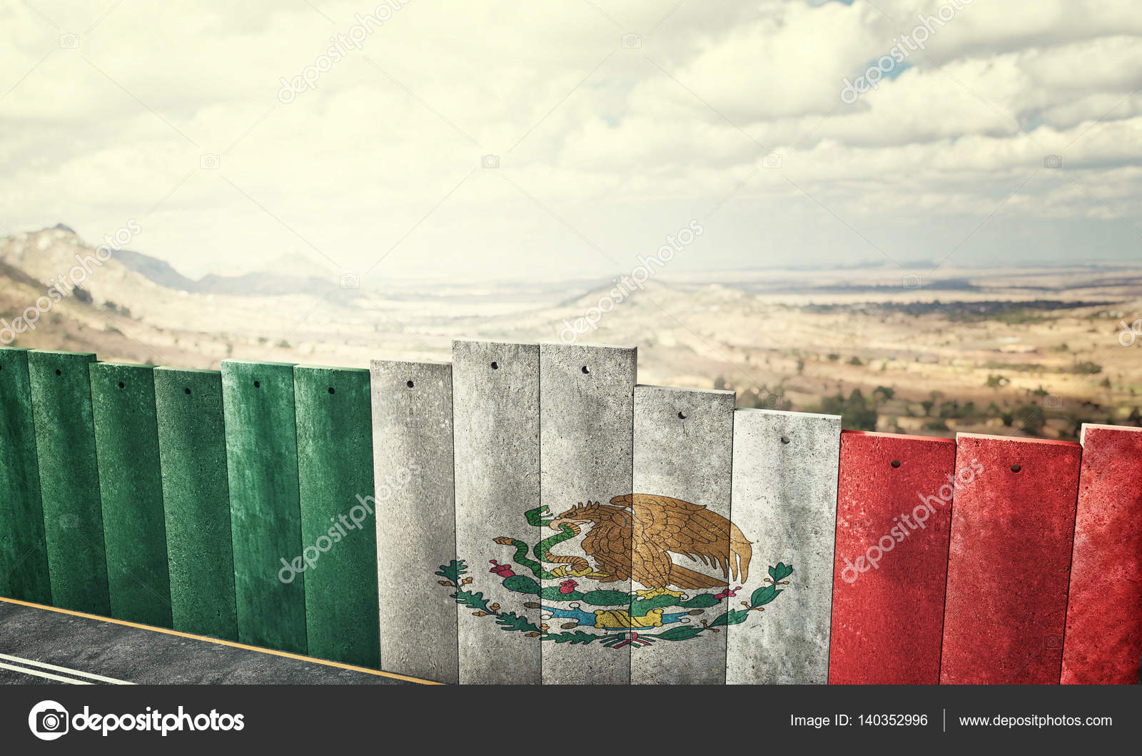 Mexico border wall — Stock Photo © jukai5 #140352996