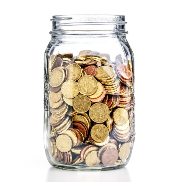 Glass jar with coins Stock Photo by ©jukai5 154415994