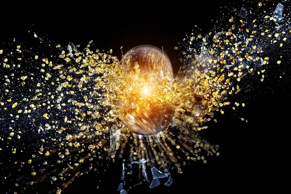Golden explosion background Stock Photo by ©jukai5 166841288