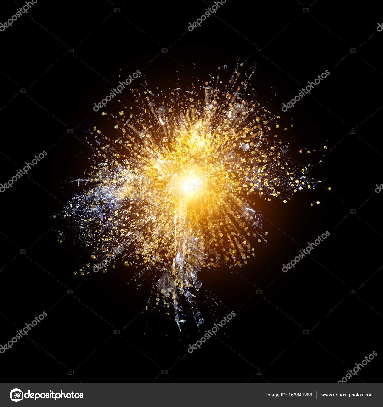 Golden explosion background Stock Photo by ©jukai5 166841288