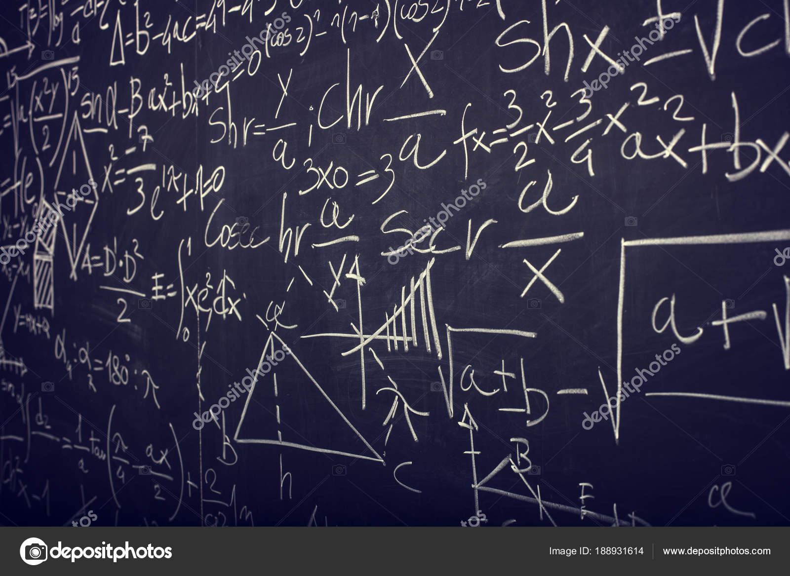 Blackboard with math formula Stock Photo by ©jukai5 188931614