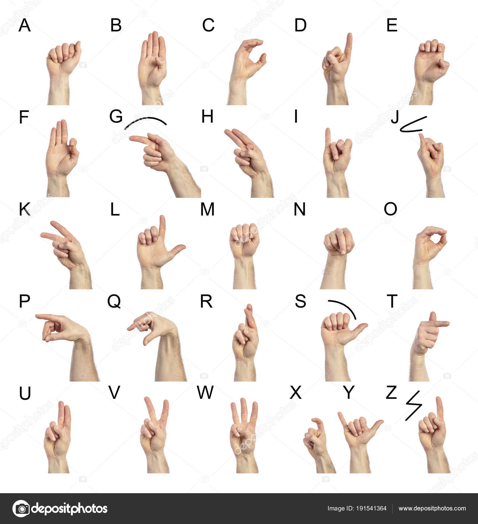 Collection of sign language Stock Photo by ©jukai5 191541364