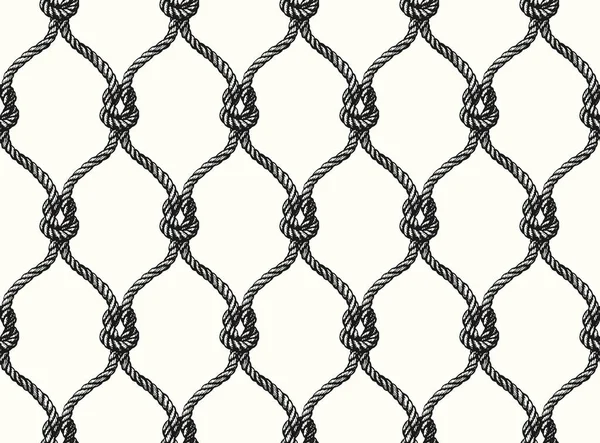 Rope seamless tied fishnet pattern Stock Vector Image by ©Greeek #101618272