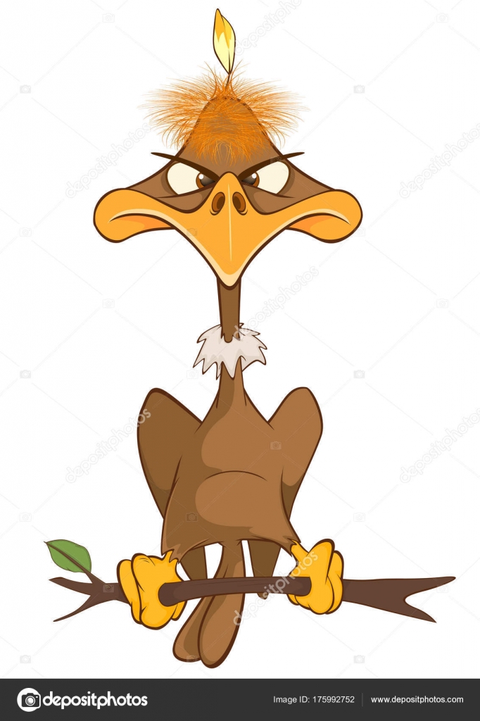 Vector Illustration Angry Cartoon American Condor Stock Vector Image by ...