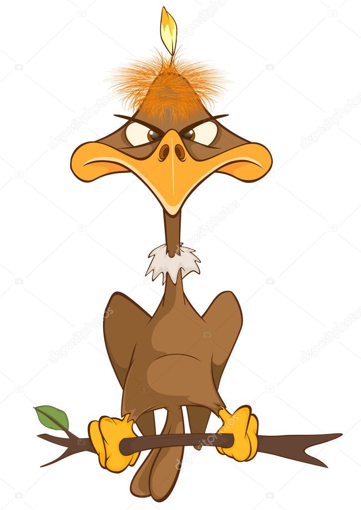 Vector Ilustraci n de dibujos animados enojado c ndor americano 2024