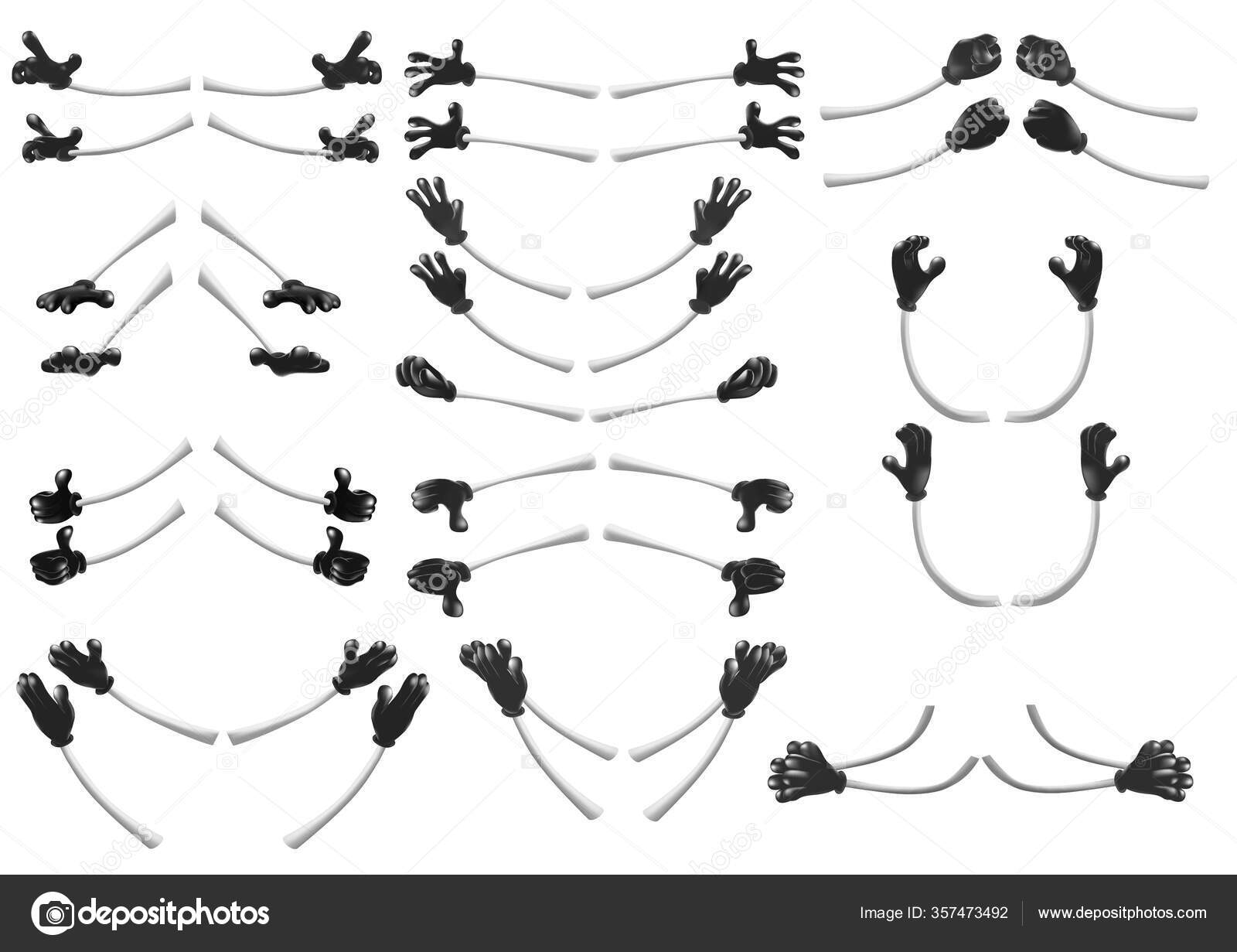 Cartoon Hands Simply Vector Illustration Stock Vector by ©liusaart ...