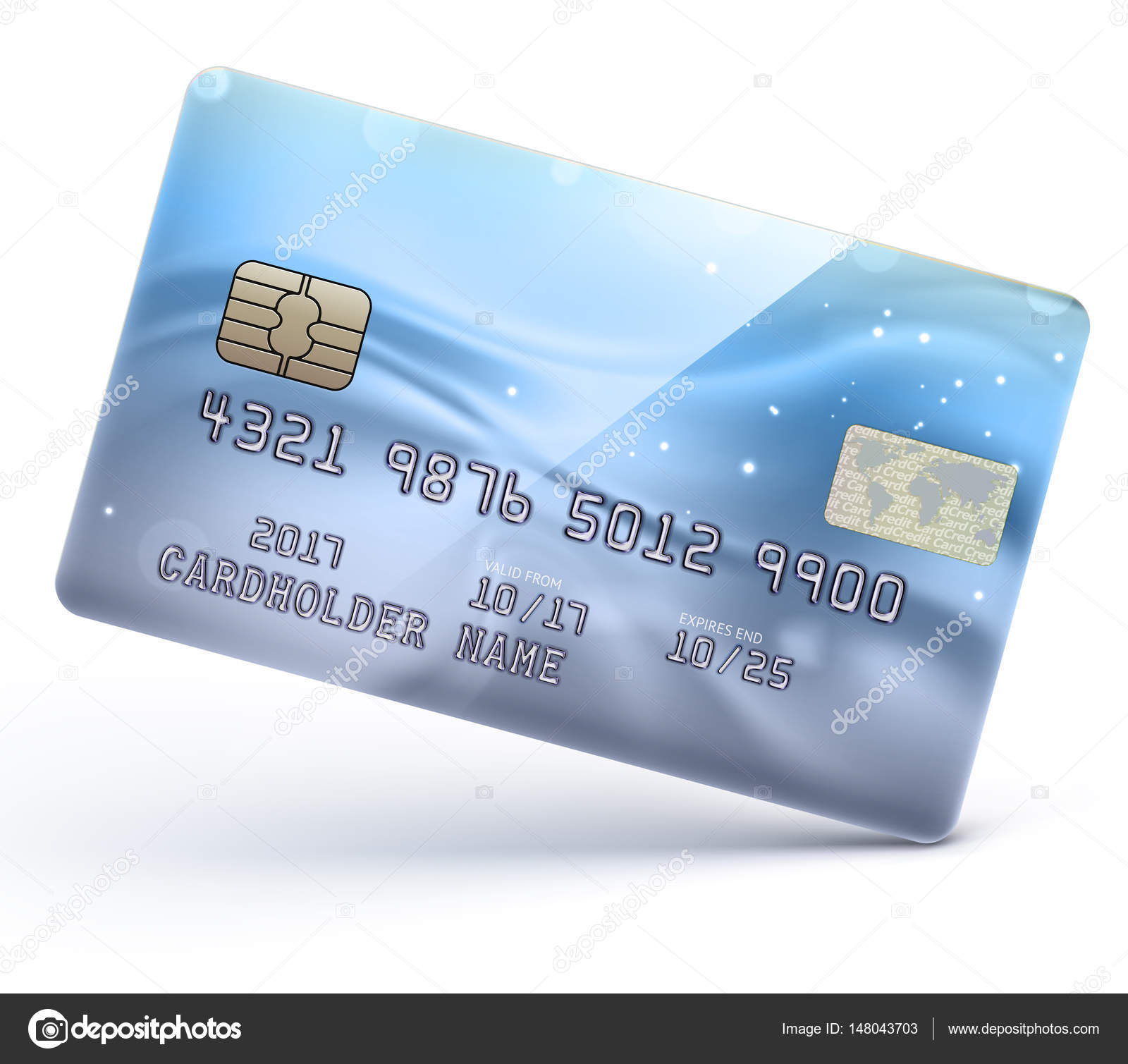 Blue Credit Card Stock Vector Image by ©ladyann #148043703
