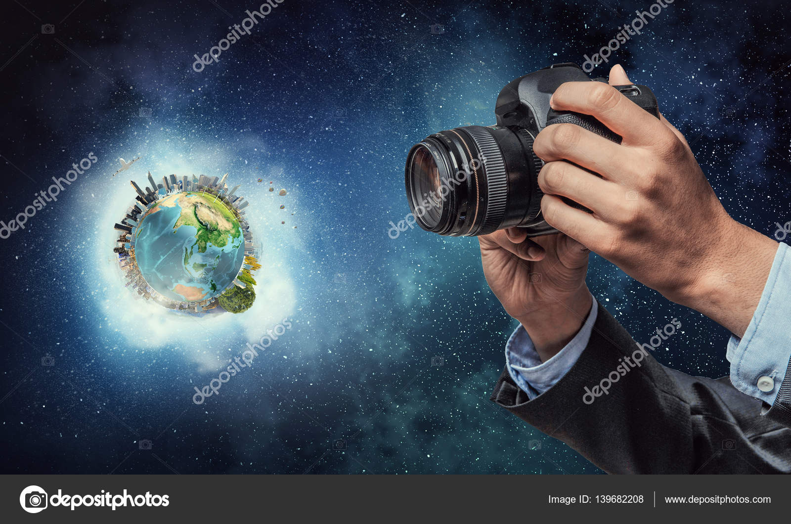 It all starts with a picture . Mixed media — Stock Photo © SergeyNivens ...