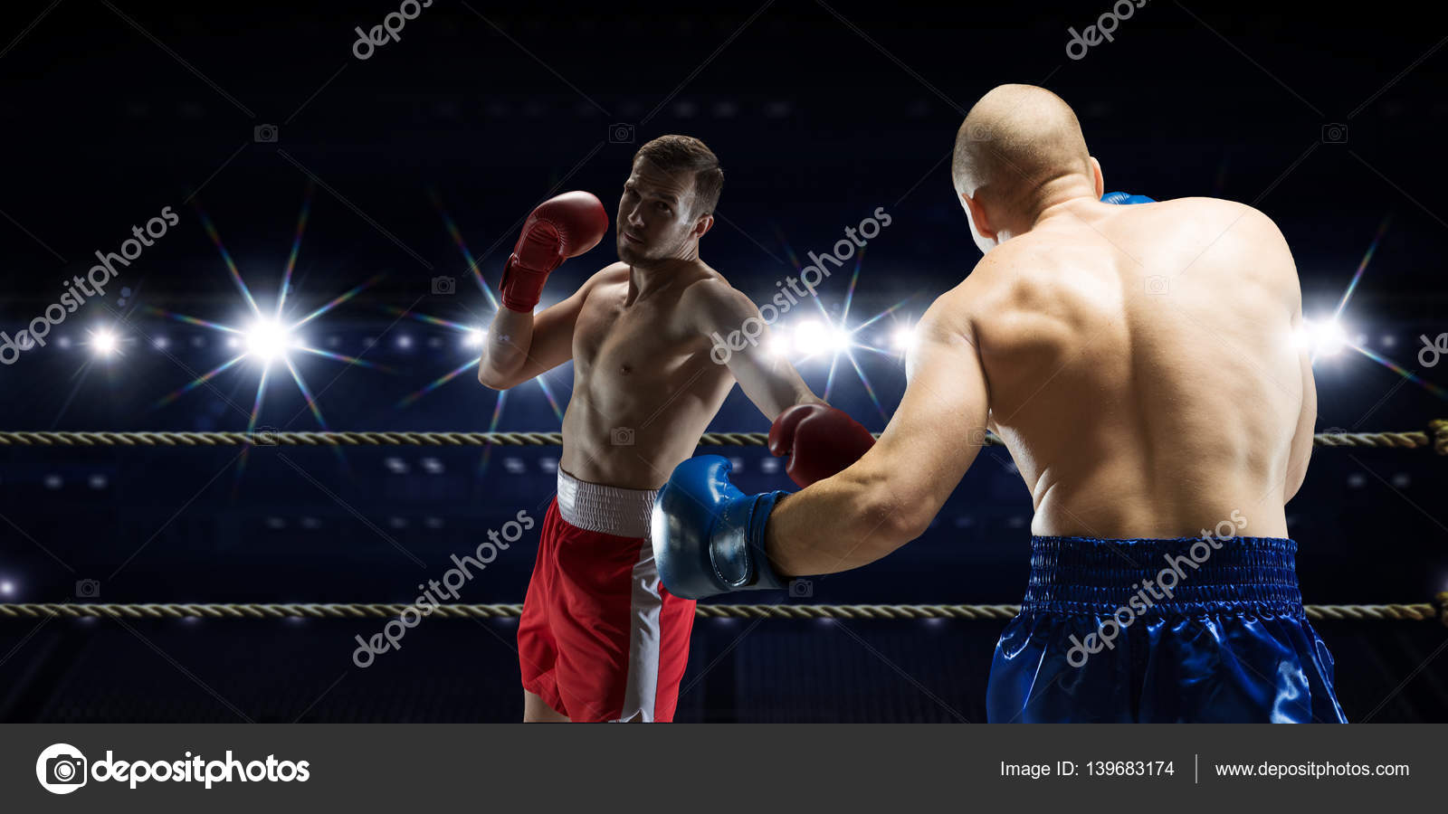 Box match best moments . Mixed media Stock Photo by ©SergeyNivens 139683174