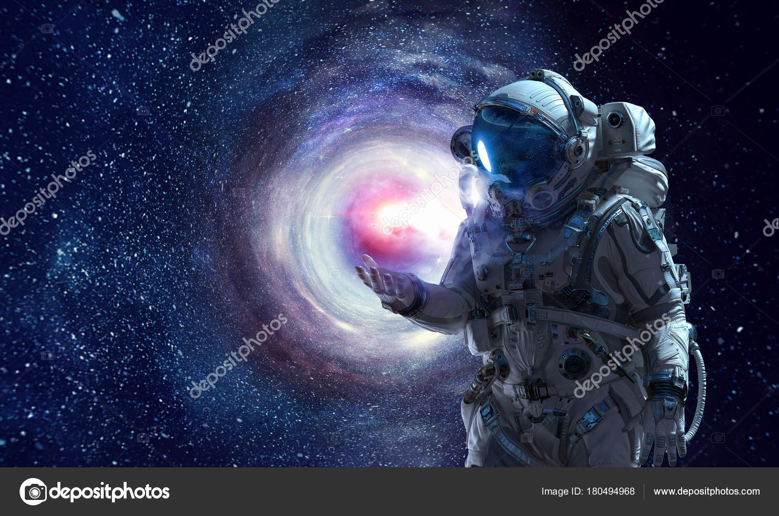 Spaceman and his mission. Mixed media – Stock Editorial Photo ...