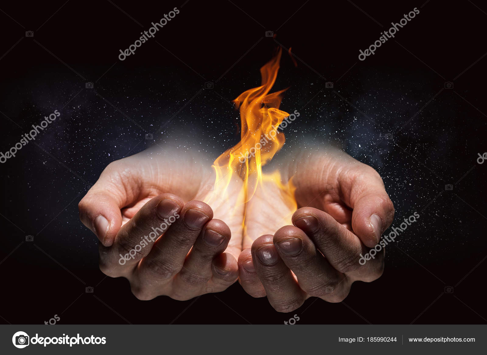 Hand Holding Flame