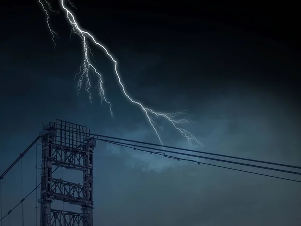 High voltage lightning lines Stock Photos, Royalty Free High voltage ...