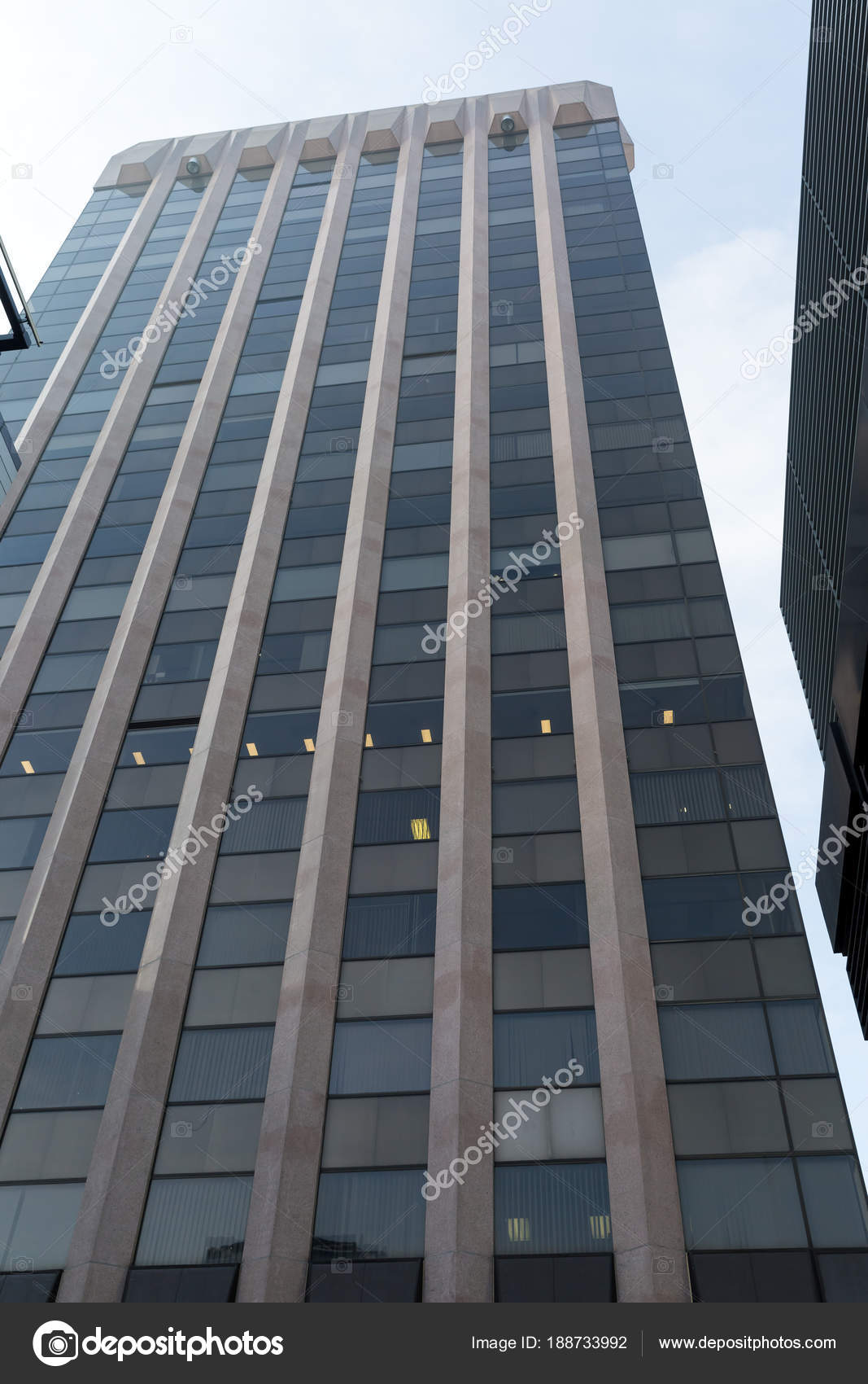 Skyscraper bottom view — Stock Photo © SergeyNivens #188733992