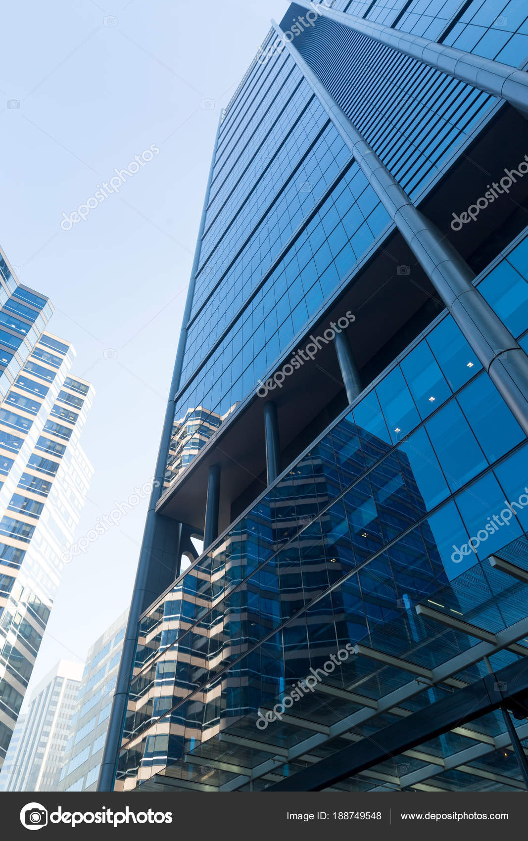 Skyscraper bottom view — Stock Photo © SergeyNivens #188749548