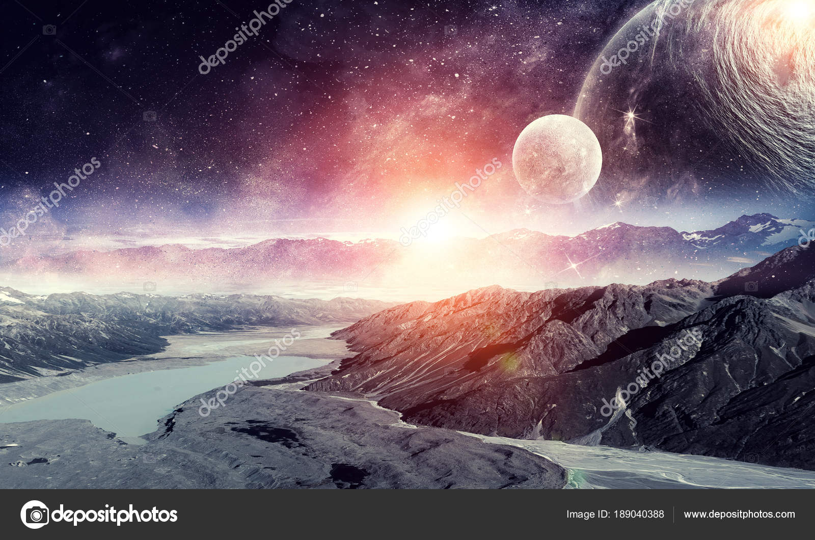 Space planets and nature Stock Photo by ©SergeyNivens 189040388