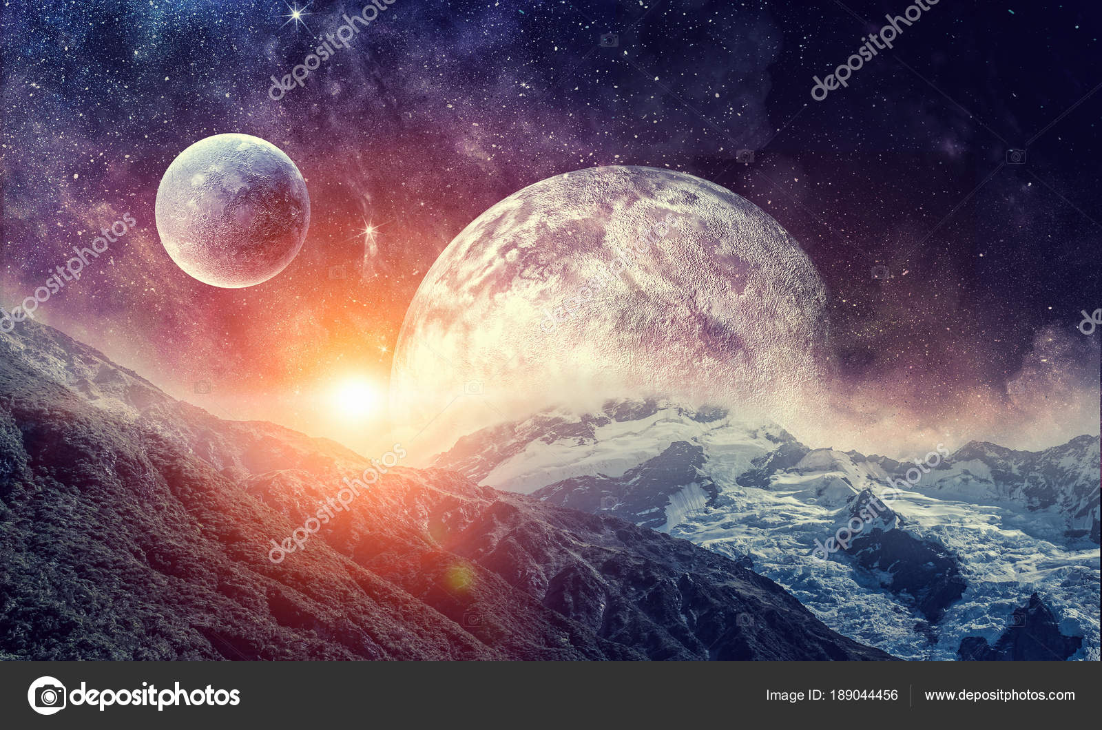 Space planets and nature Stock Photo by ©SergeyNivens 189044456