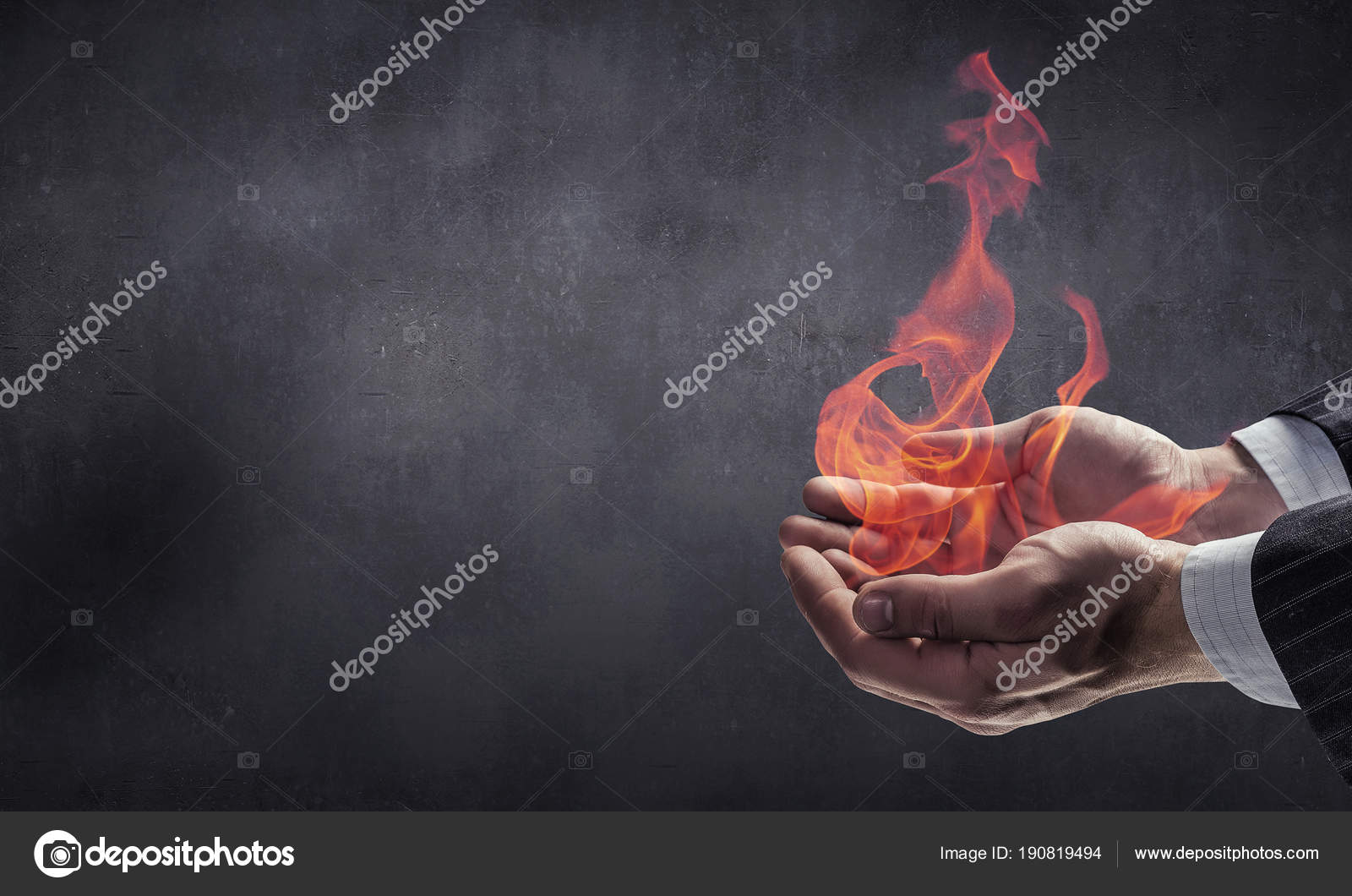 Hand Holding Flame
