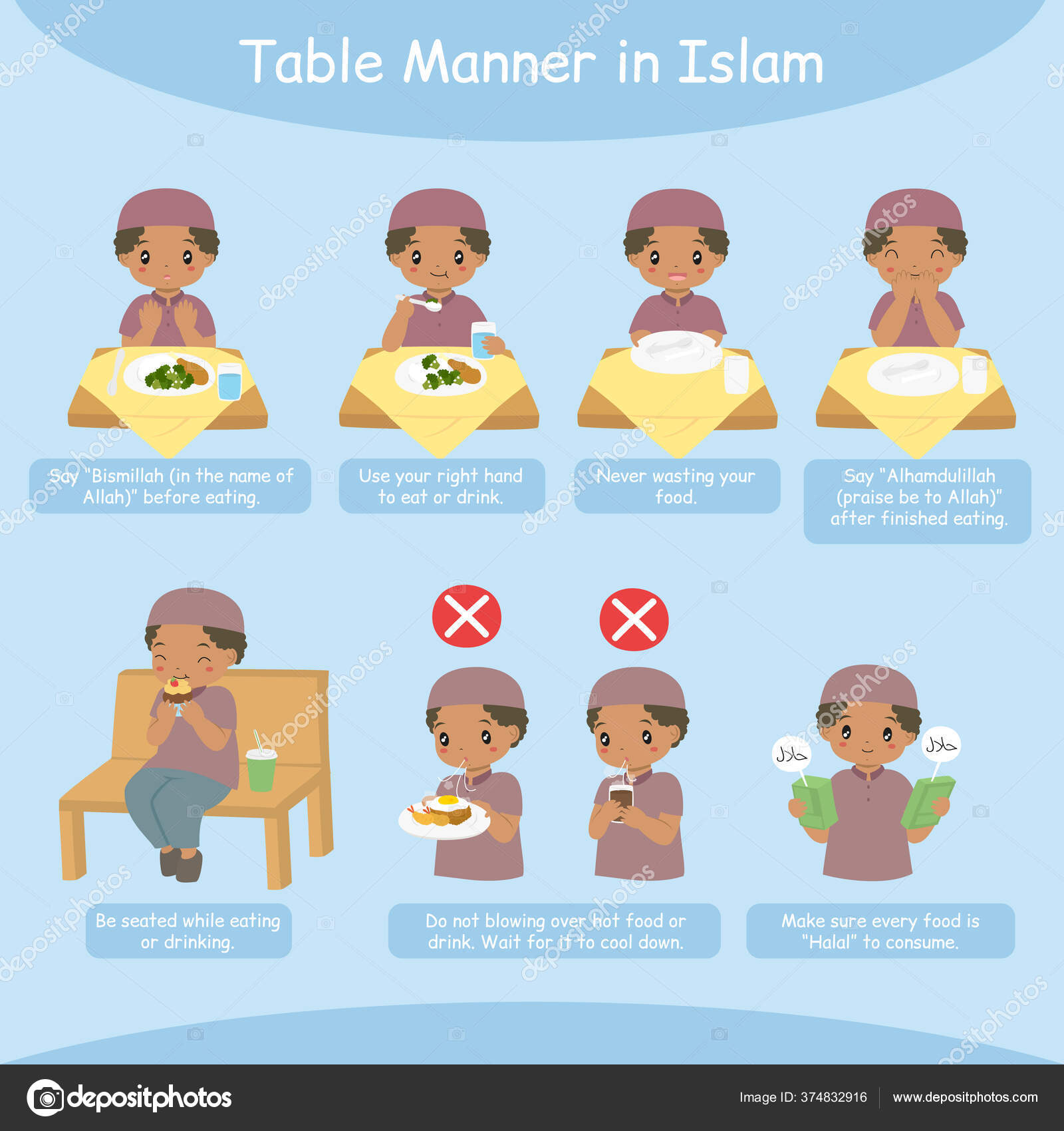 Table Manners Clipart