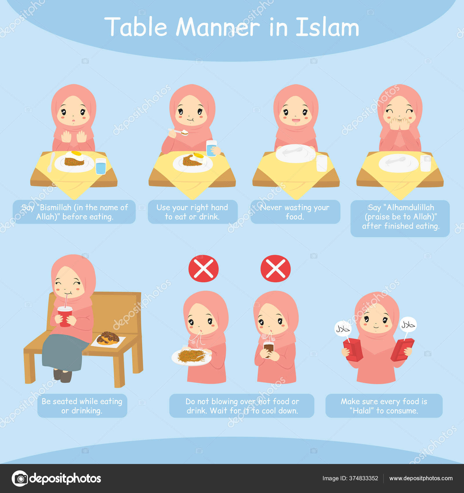 Table Manners Clipart