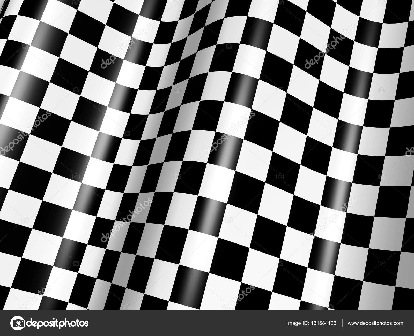 Sports background - abstract checkered flag. 3d render Stock Photo by ...