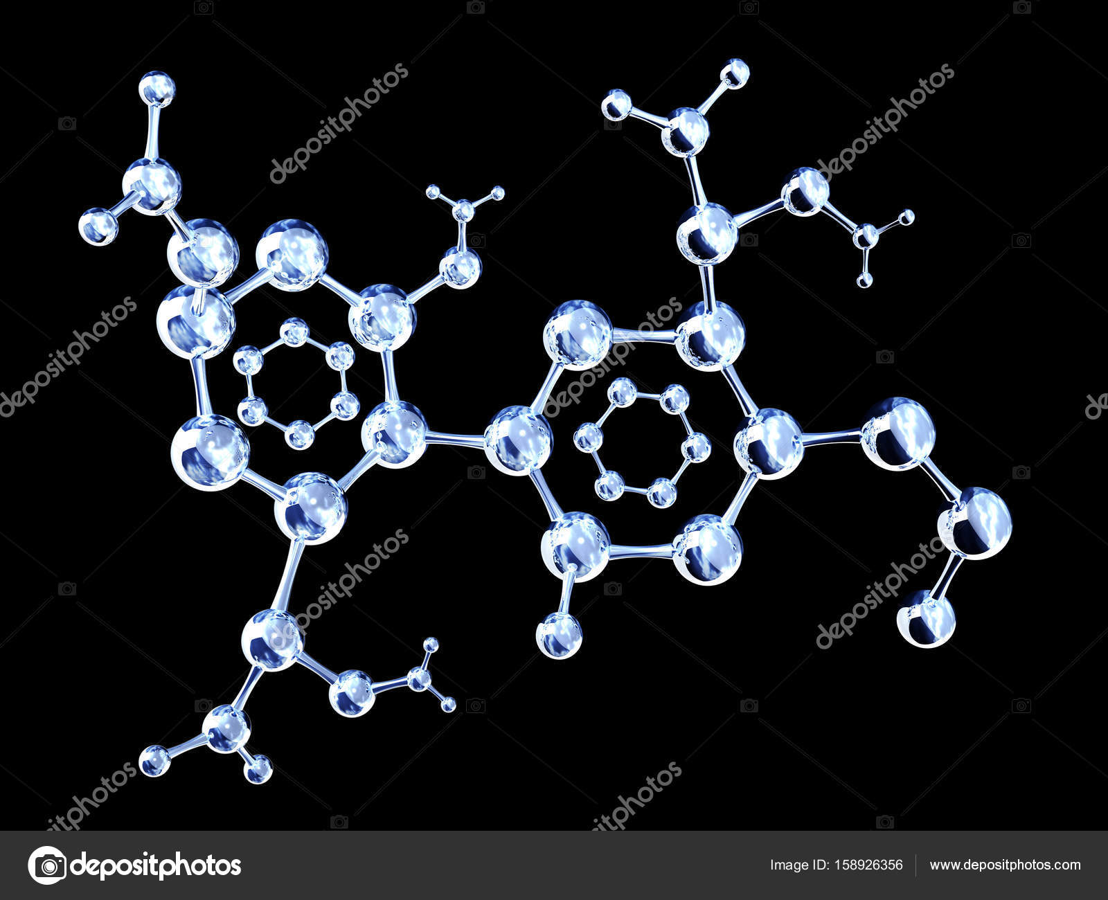 Abstract molecular structure — Stock Photo © frenta #158926356