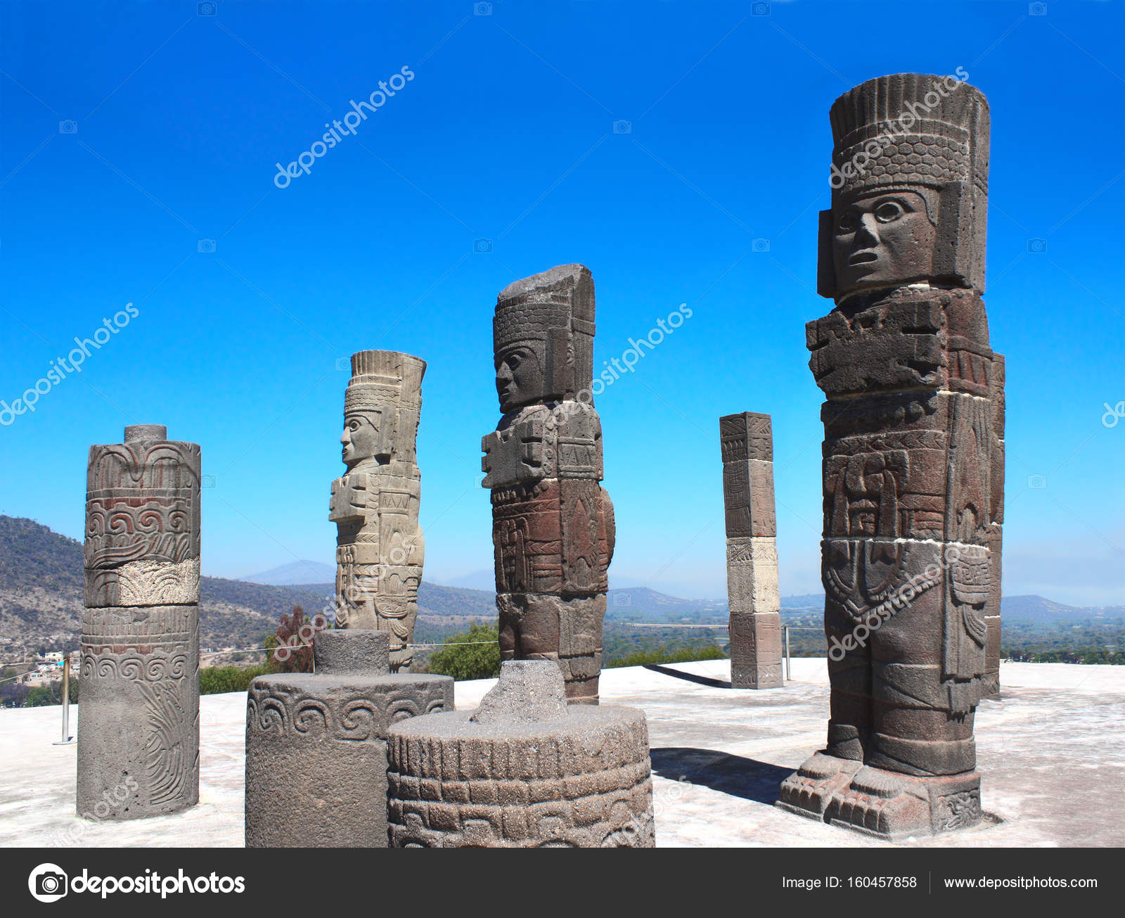 Toltec Atlantes, Tula de Allende, Hidalgo state, México: fotografía de ...