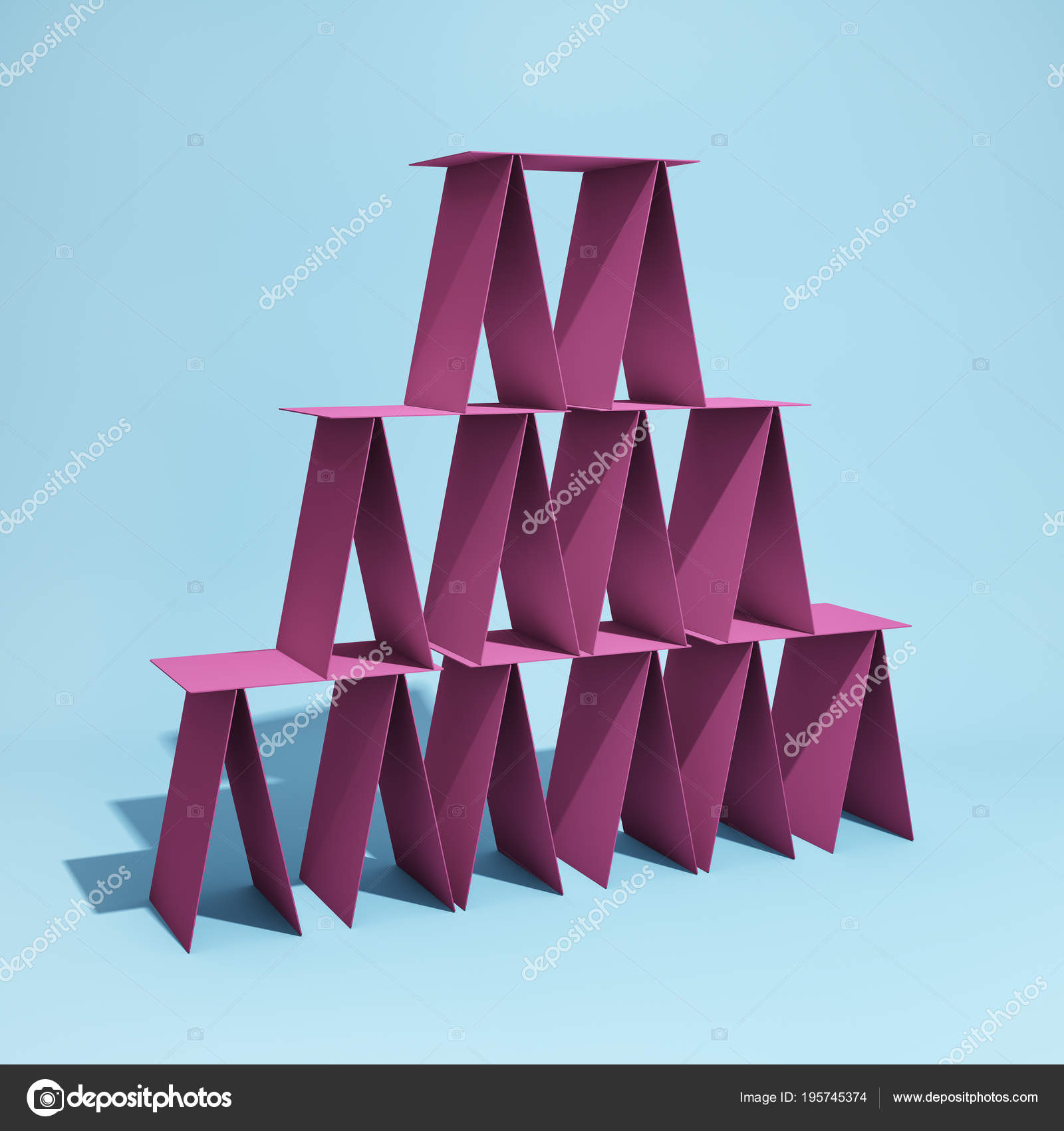 Balancing construction of cardboard tower — Stock Photo © Shenki #195745374