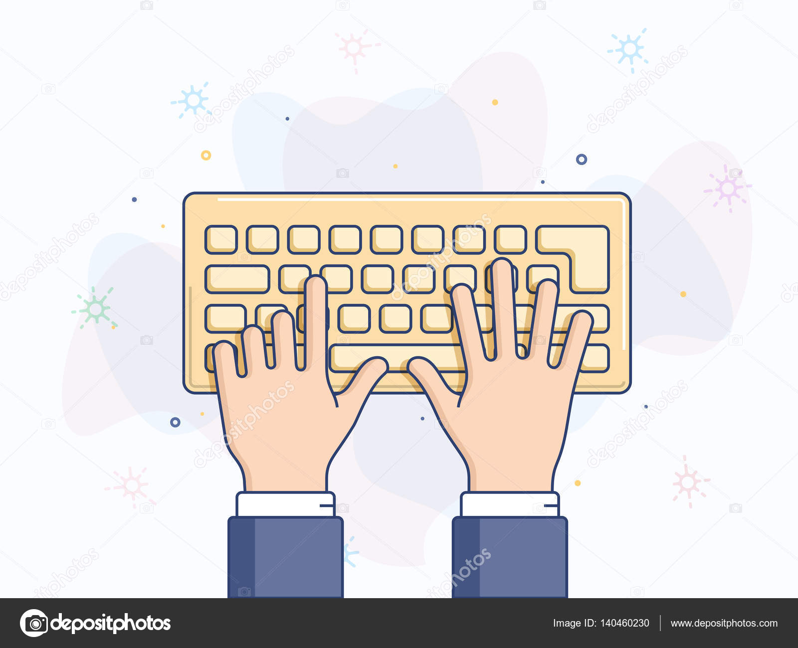 Computer keyboard vector illustration Stock Vector Image by ©frbird ...