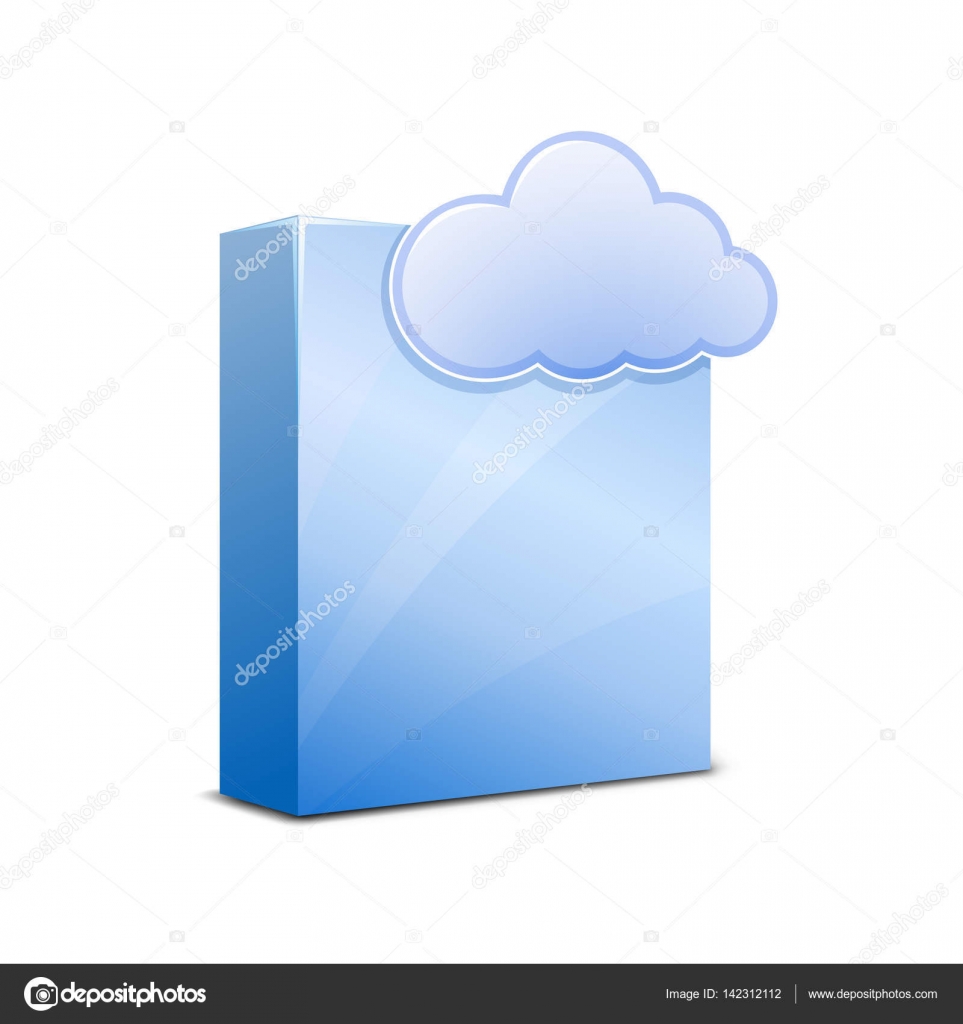 SaaS icon Blue vector illustration Stock Vector by ©frbird 142312112