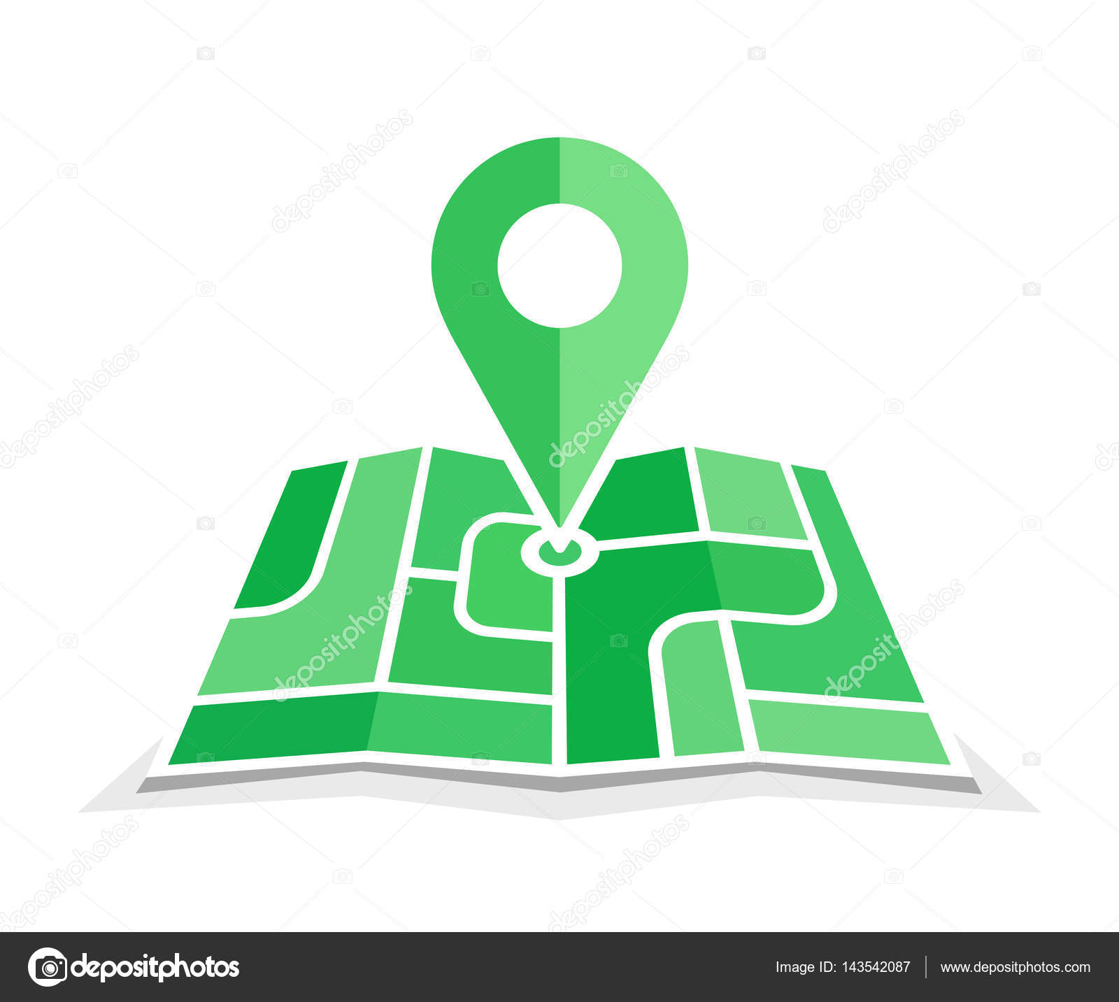 City map with pointer Stock Vector by ©frbird 143542087