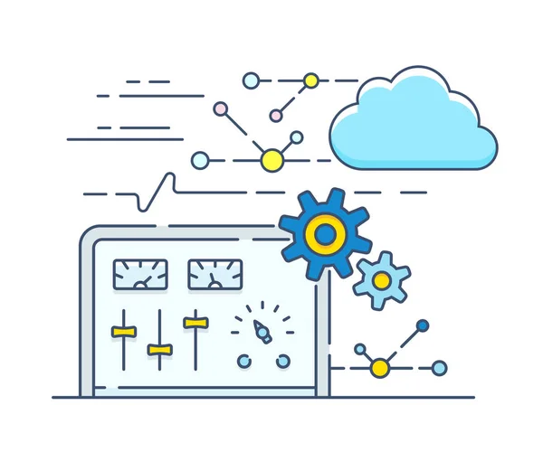 Cloud control panel Vector Art Stock Images | Depositphotos