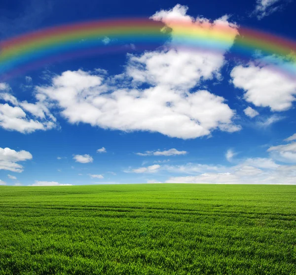 Rainbow over field Stock Photo by ©fotoall 50375407